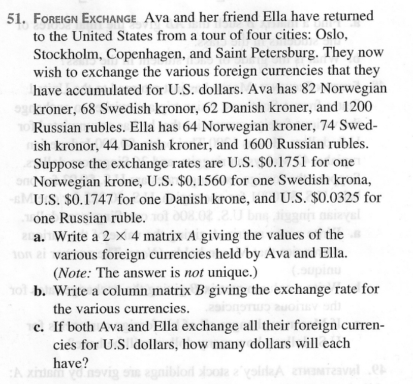 Solved Foreign Exchange Ava and her friend Ella have | Chegg.com