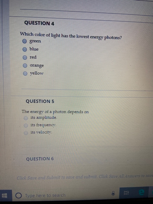 Solved Question 2 Calculate The Energy In Electron Volts Of