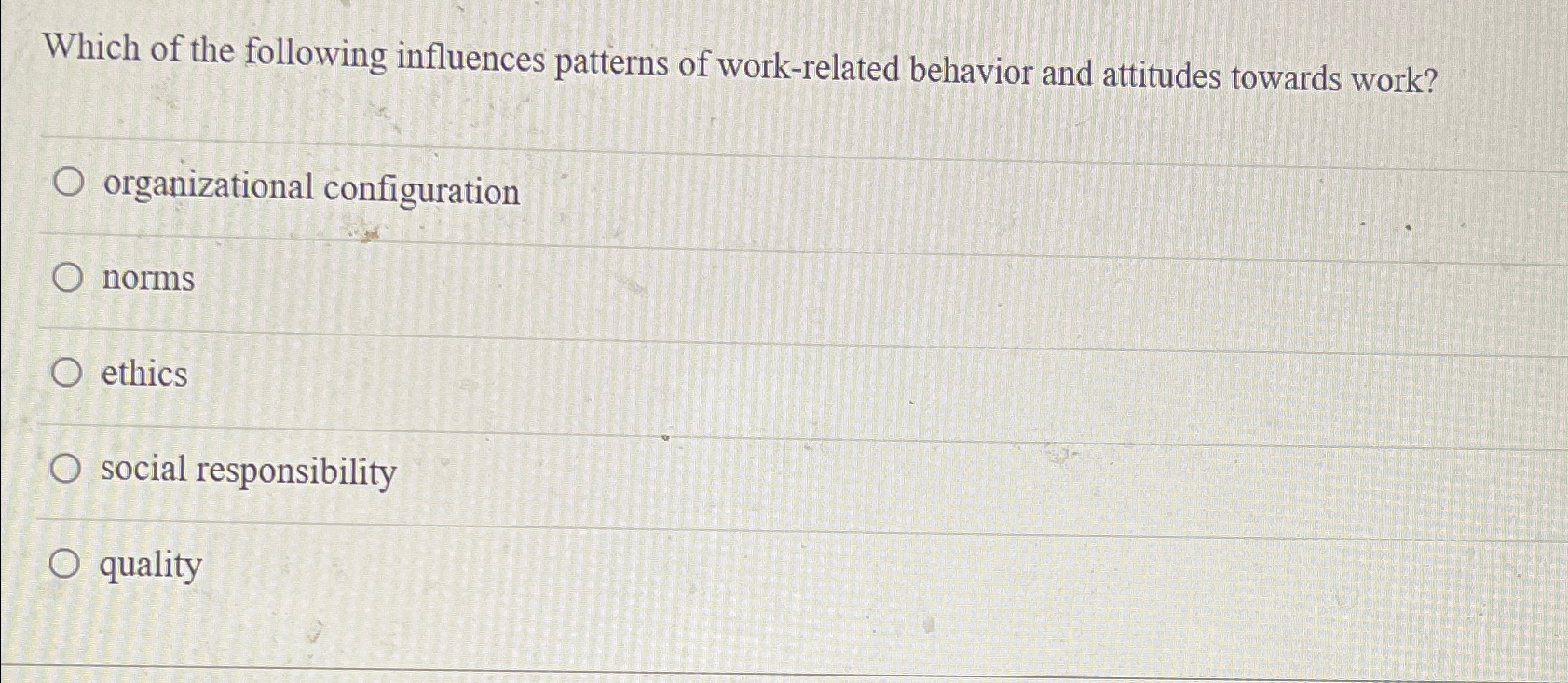Solved Which of the following influences patterns of | Chegg.com