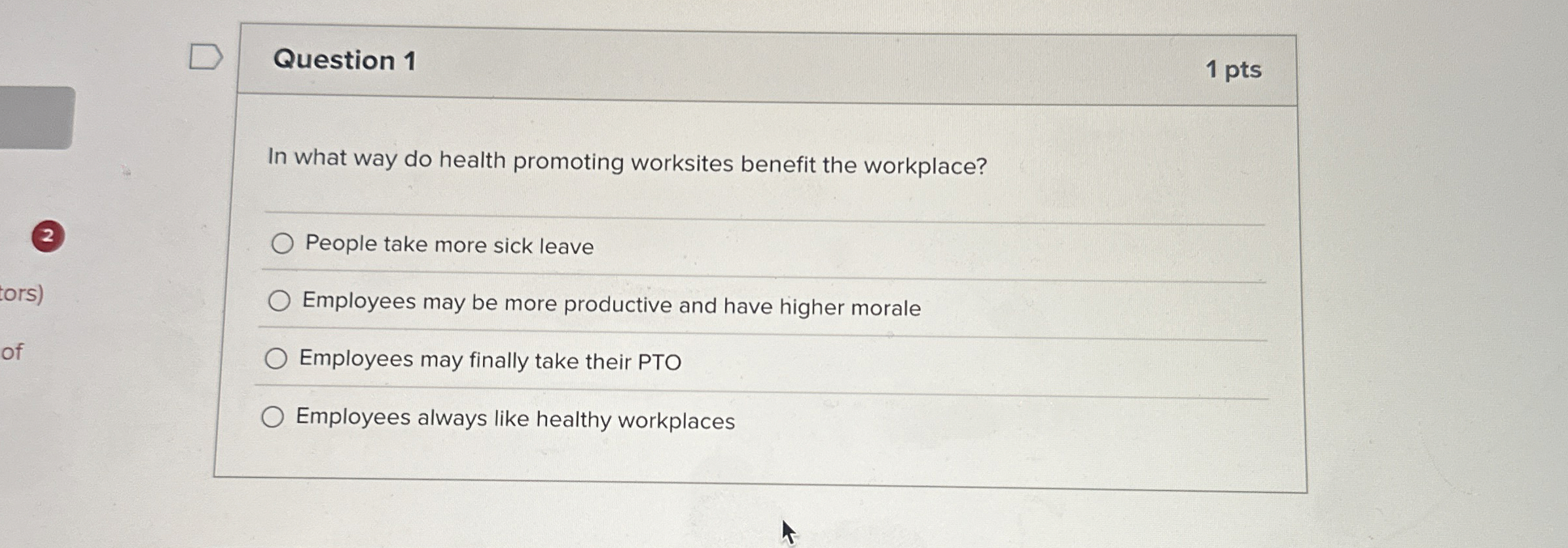 High Quality SOLUTION Question 11 ﻿ptsIn what way do health promoting | Chegg.com