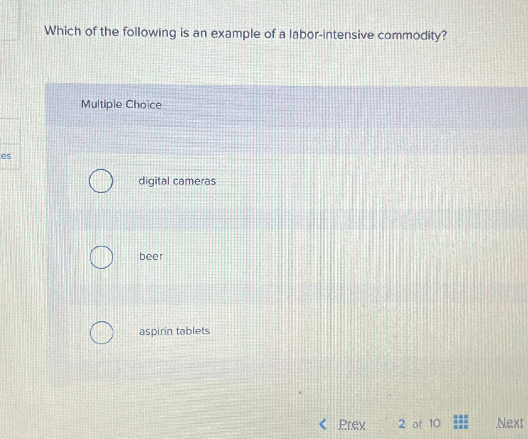 Solved Which of the following is an example of a | Chegg.com