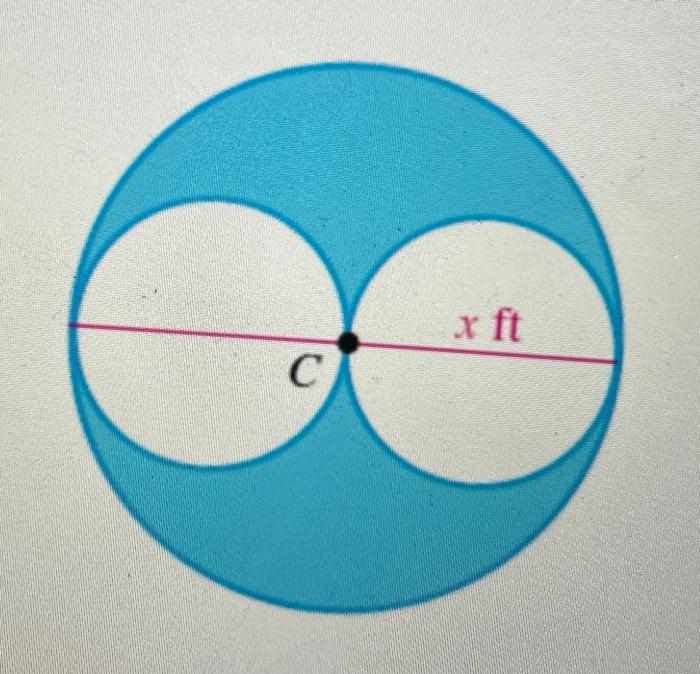 Solved Point C is the center of the largest circle in the | Chegg.com