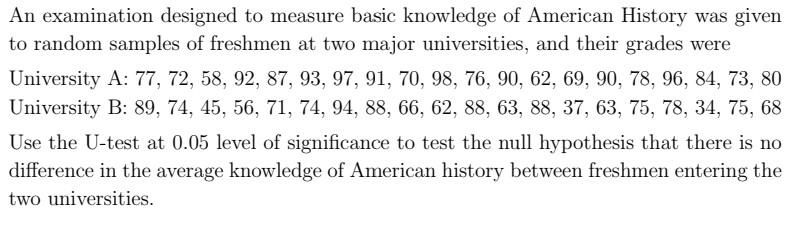 Solved An examination designed to measure basic knowledge of | Chegg.com