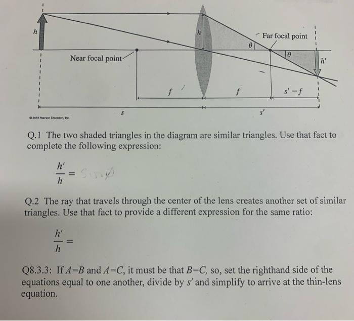 Solved Q.1 The two shaded triangles in the diagram are | Chegg.com