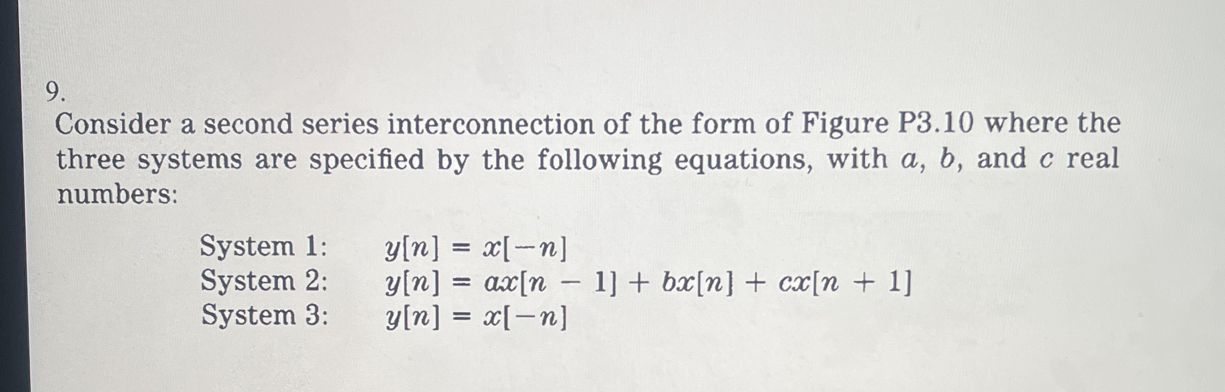 Solved 9 .Consider a second series interconnection of the | Chegg.com