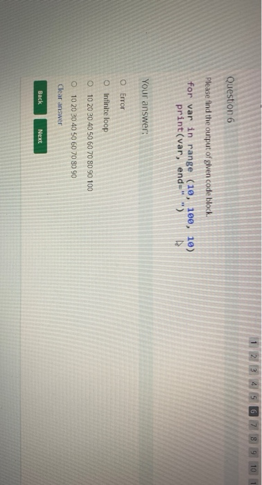 Solved 1 2 3 4 5 G 7 8 9 10 Question 6 Please find the | Chegg.com