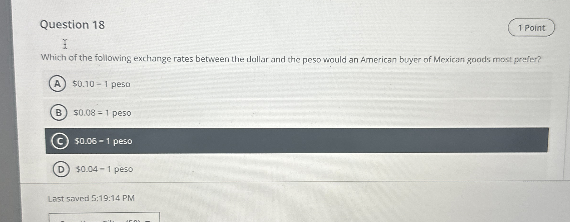 Solved Question 181 ﻿PointWhich of the following exchange | Chegg.com