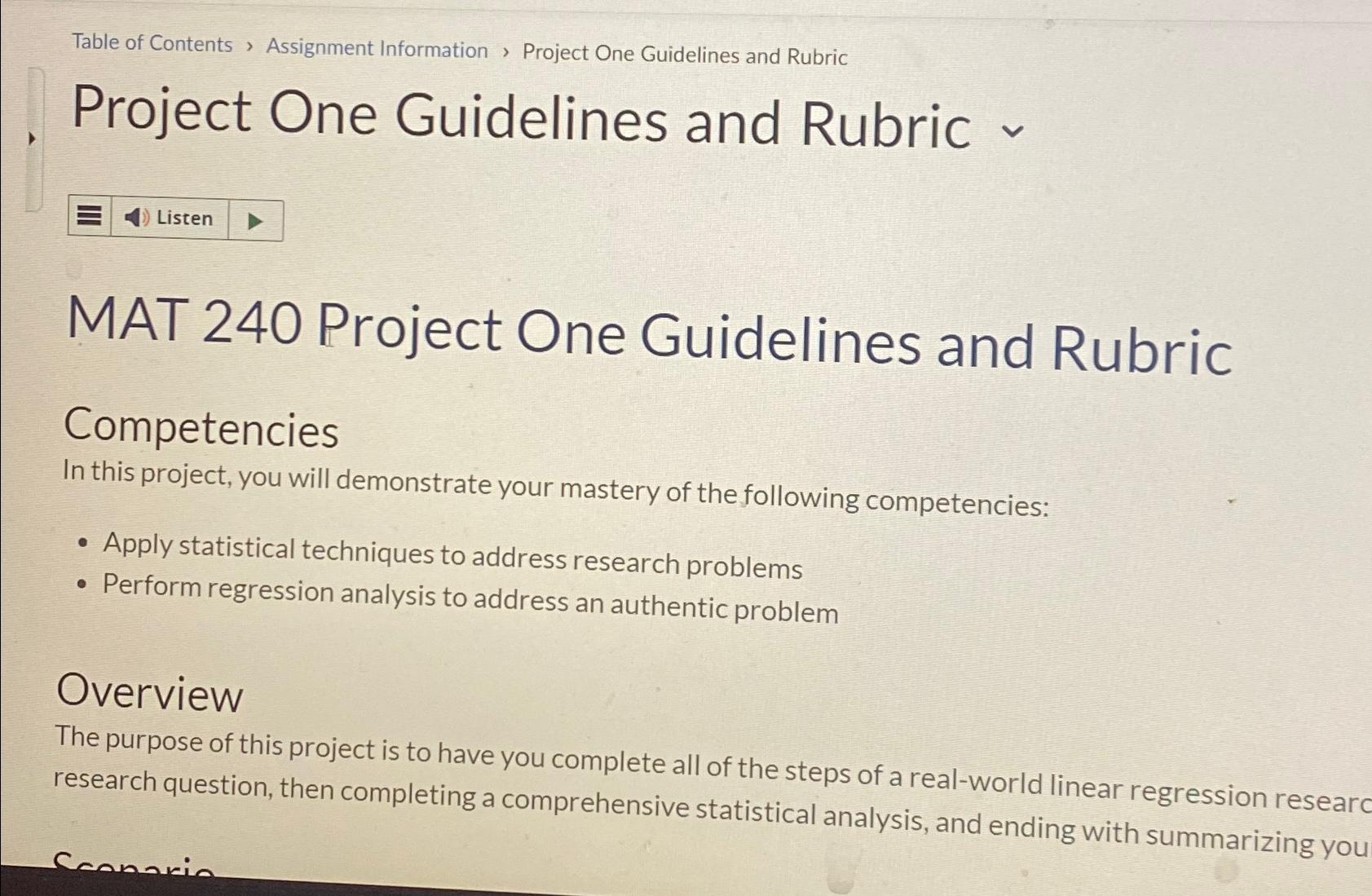 Solved Table of Contents , ﻿Assignment Information , | Chegg.com