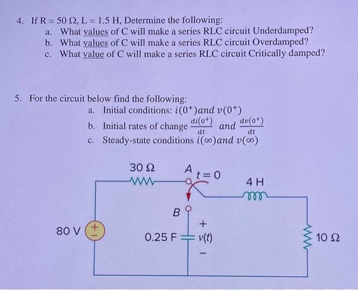 Solved For the circuit below, determine the voltage across | Chegg.com