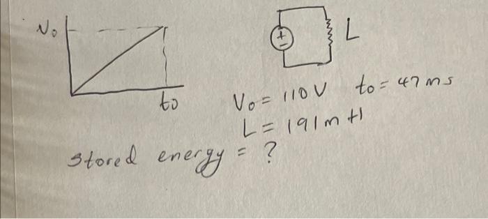 Solved Stored energy = ? | Chegg.com