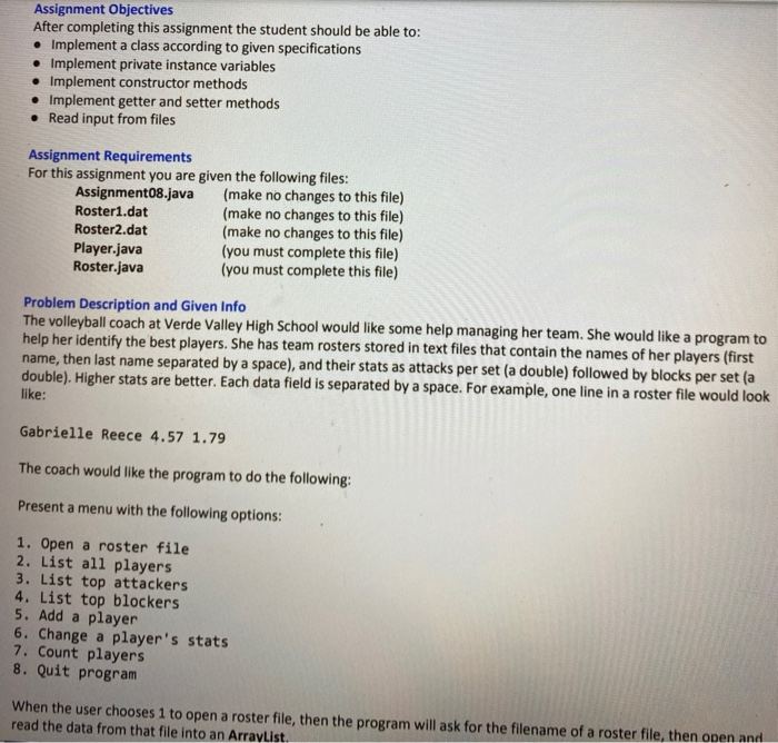 Solved Assignment Objectives After completing this | Chegg.com