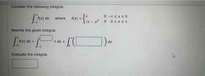 Solved Consider the following integral. [*r(x) dx Rewrite | Chegg.com