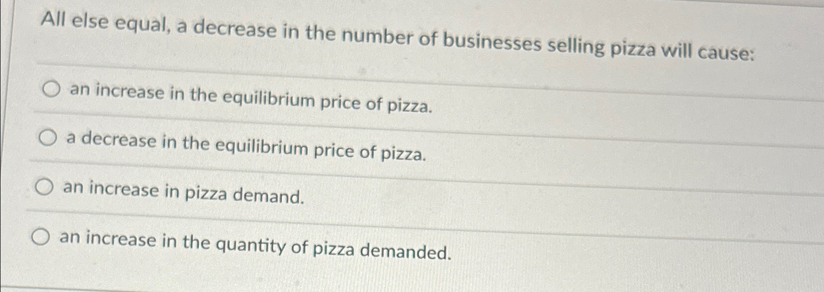 Solved All else equal, a decrease in the number of | Chegg.com