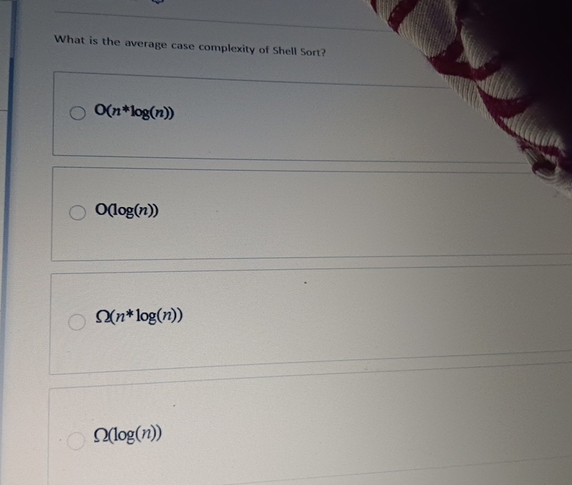 What is the average case complexity of Shell | Chegg.com