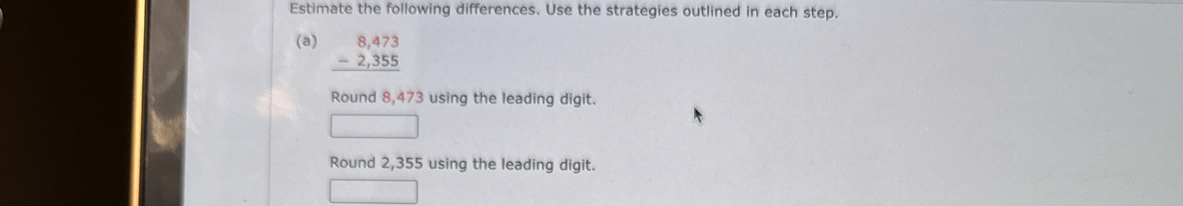 Solved Estimate the following differences. Use the | Chegg.com