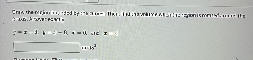 Solved Draw the region bounded by the curves. Then, find the | Chegg.com