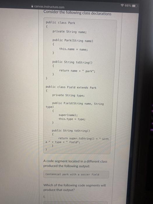 Solved Class Declarations public class Parent public void | Chegg.com