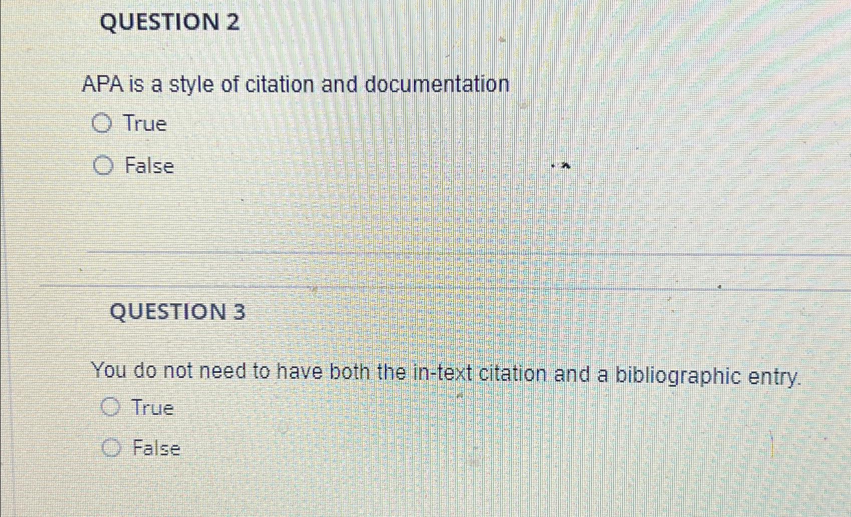 Solved QUESTION 2APA is a style of citation and | Chegg.com
