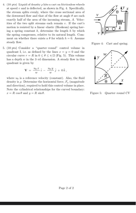 Solved 4. (10 pta) Liquid of density phits a carton | Chegg.com