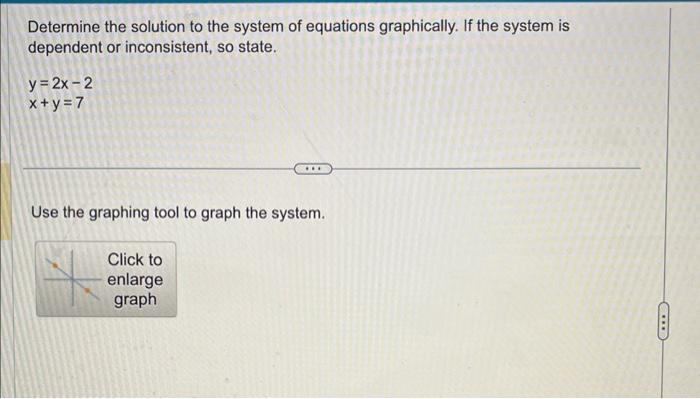 Solved Determine the solution to the system of equations | Chegg.com