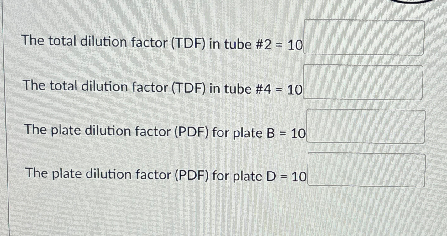 Solved You perform a serial dilution as shown in the figure | Chegg.com