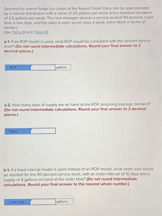 Solved Demand for walnut fudge ice cream at the Sweet Cream | Chegg.com