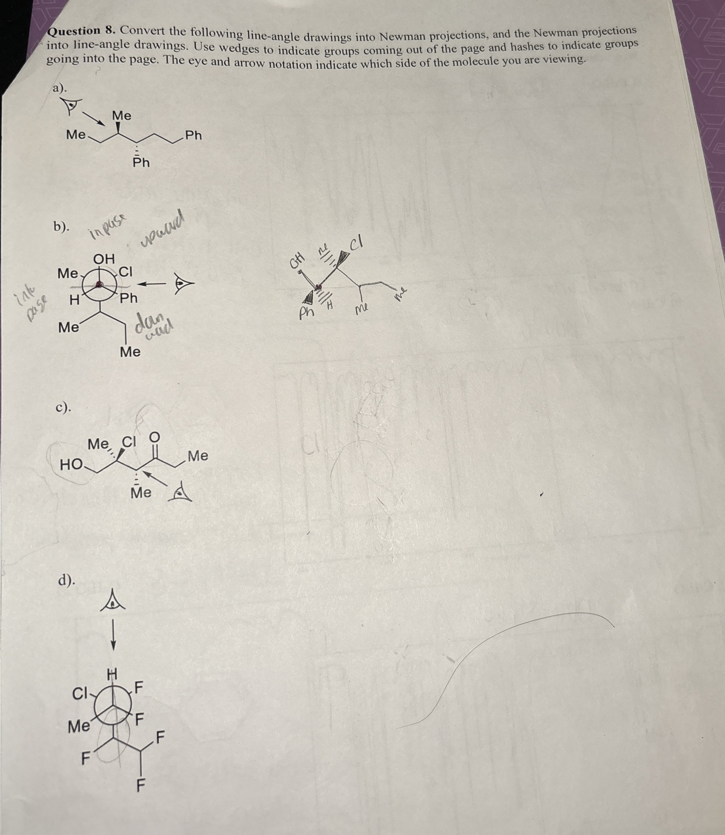 Solved Question 8. ﻿Convert the following line-angle | Chegg.com