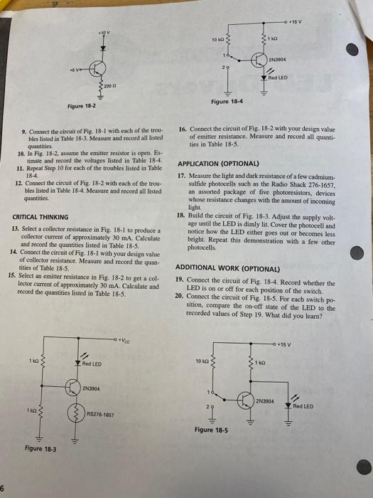 Experiment 18 LED Drivers The simplest way to use a | Chegg.com