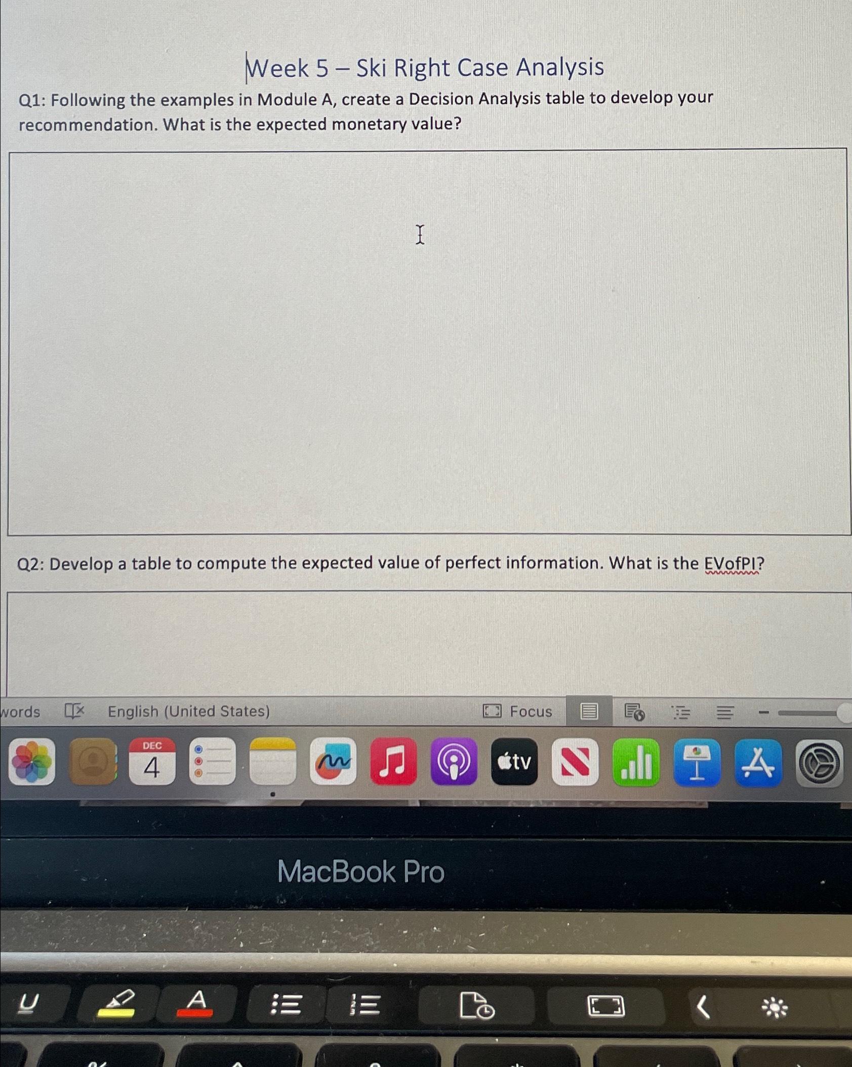 Solved Week 5 - ﻿Ski Right Case AnalysisQ1: Following the | Chegg.com
