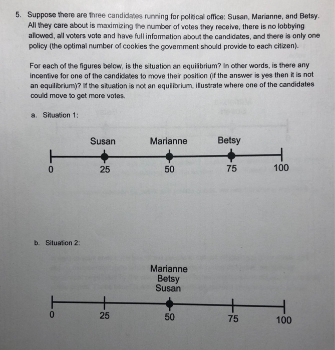 Solved Suppose there are three candidatws running for | Chegg.com