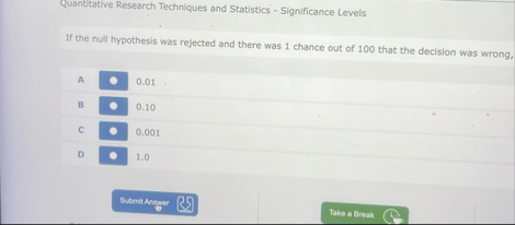 Solved Quantitative Research Techniques and Statistics - | Chegg.com