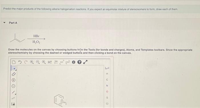 Solved Predict the major products of the following alkene | Chegg.com