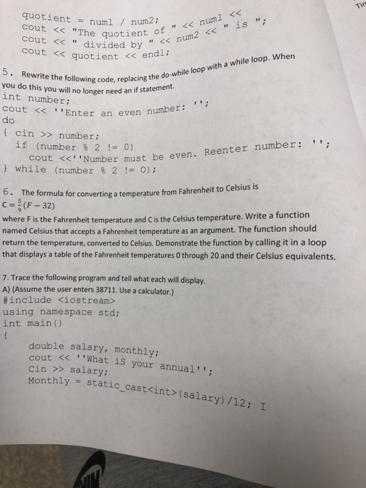Solved • Separate each part of questions by a blank line and | Chegg.com