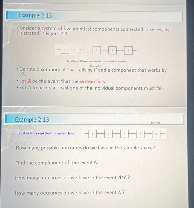 Solved Consider A System Of Five Identical Components 