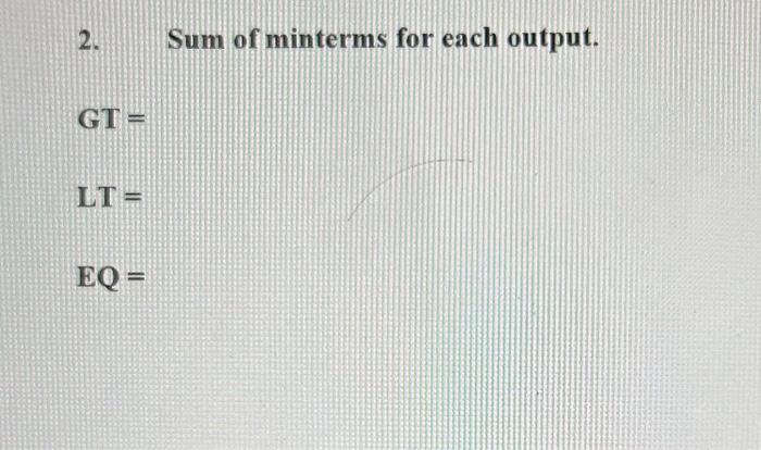 Solved 3.4. Minimal SUM OF PRODUCTS expressions for each | Chegg.com