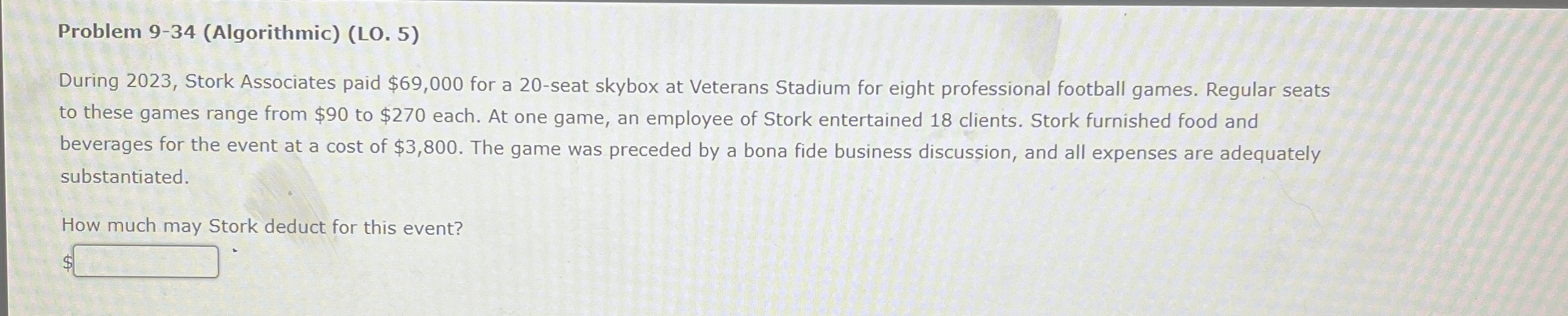 Solved Problem 9-34 (Algorithmic) (LO. 5)During 2023, ﻿Stork | Chegg.com