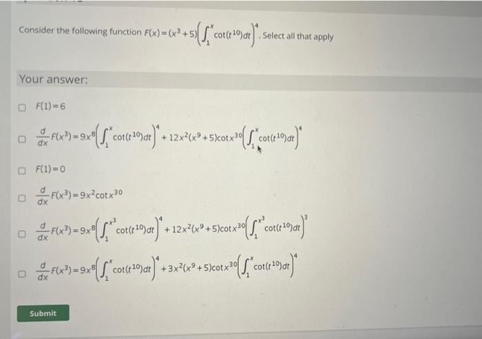 Solved Consider the following function | Chegg.com