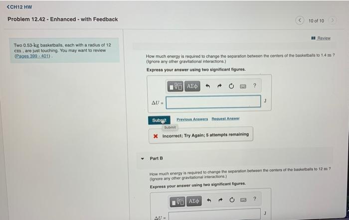 Solved part B) please help me on mu phyiscs question i have | Chegg.com