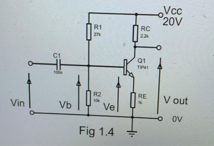 Solved Q4. (A) For the Bipolar Transistor Amplifier, given | Chegg.com