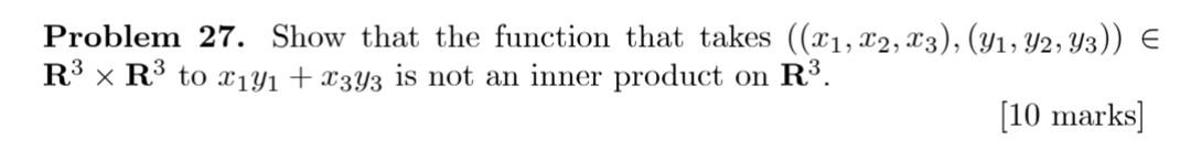 Solved Problem 27. Show that the function that takes | Chegg.com
