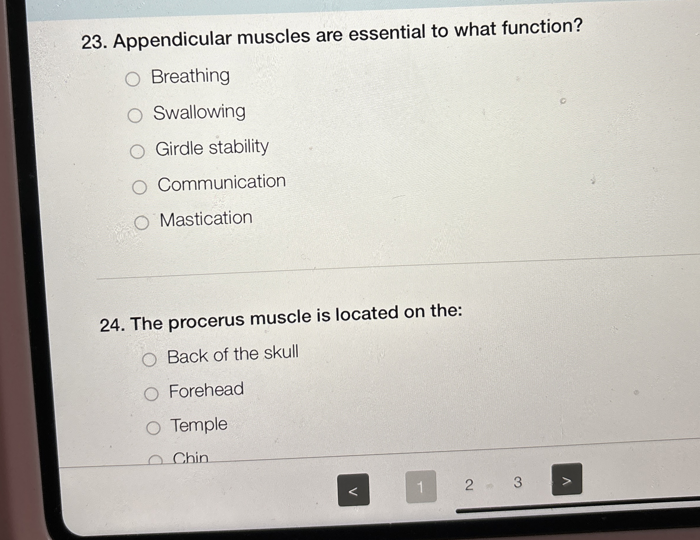 Solved Appendicular muscles are essential to what | Chegg.com