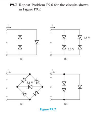 P9.7. ﻿Repeat Problem P9.6 ﻿for the circuits shown in | Chegg.com