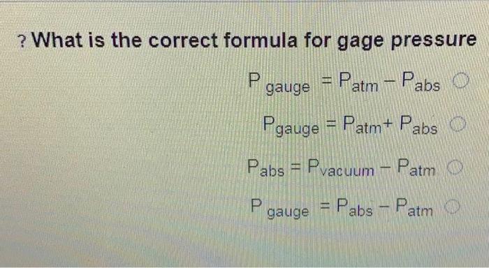 Solved The dimension of : ForcexVolume is ML−4 T−2 ML4 T−2 | Chegg.com