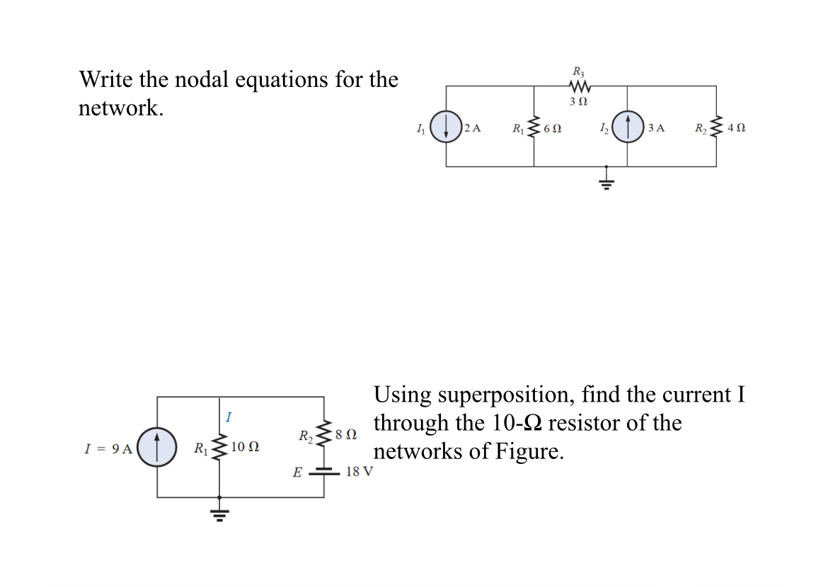 Solved Write the nodal equations for the network.Using | Chegg.com