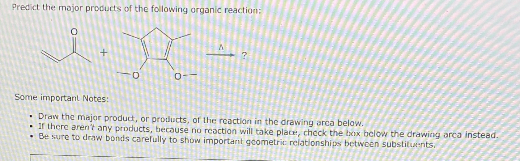 Solved Predict the major products of the following organic | Chegg.com
