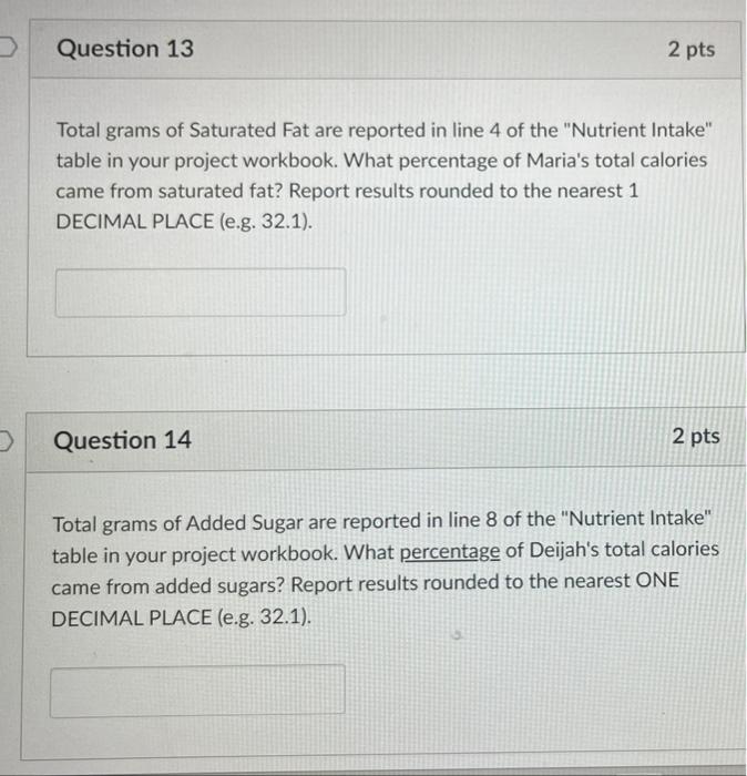 Solved Total grams of Saturated Fat are reported in line 4 | Chegg.com