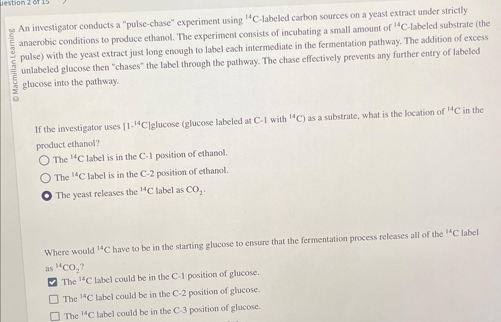 Solved An investigator conducts a "pulse-chase" experiment | Chegg.com