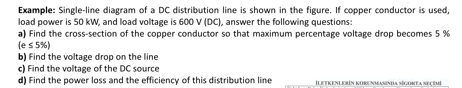 Solved Example: Single-line diagram of a DC distribution | Chegg.com