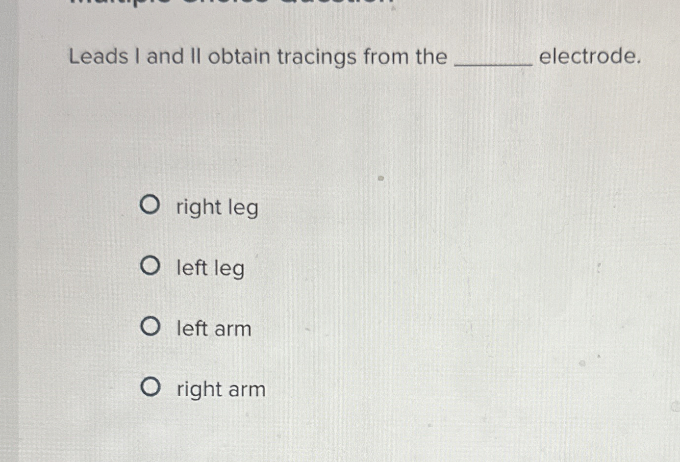 Solved Leads I and II obtain tracings from | Chegg.com