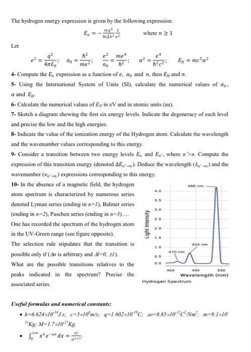 Solved 7- Sketch a diagram showing the first six energy | Chegg.com
